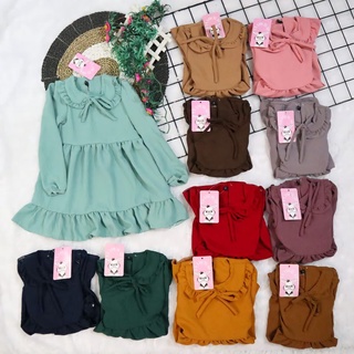 Jual Set Setelan Baju Rayon Crinkle Anak Perempuan Cewek Lengan Panjang ...