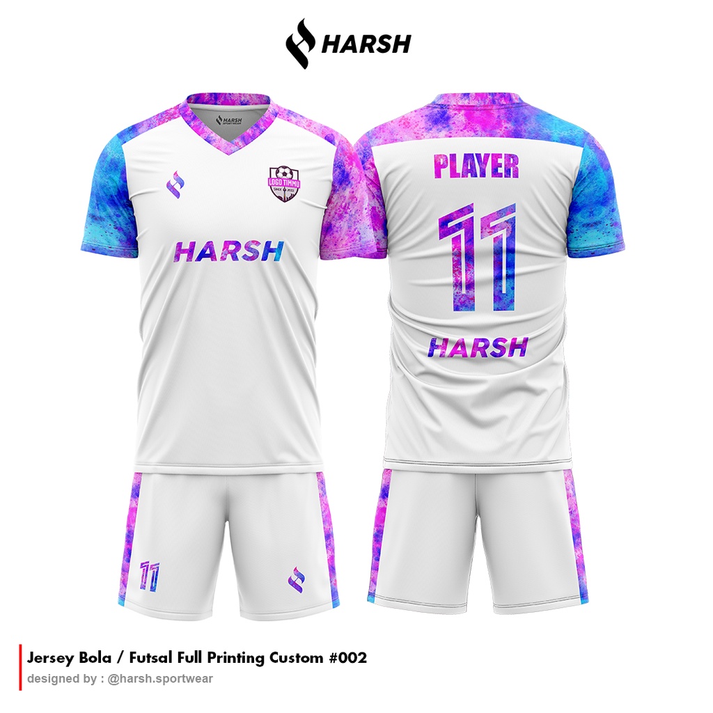 Jual Jersey Futsal Custom Full Printing Free Nama Punggung Dan Nomor ...