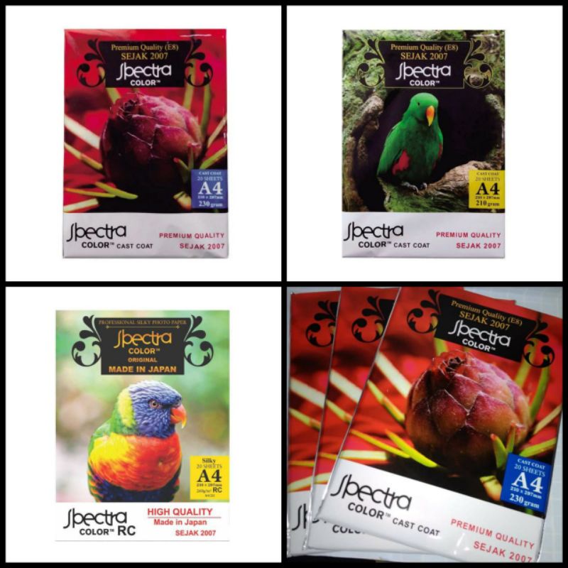 Jual Photo paper Spectra A4 glossy & silky | Shopee Indonesia
