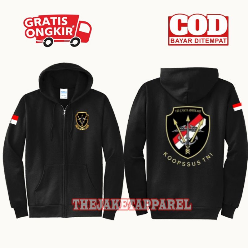 Jual JAKET KOOPSUS ZIPPER KOOPSUS TNI | Shopee Indonesia
