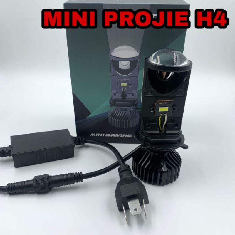 Jual Lampu projecktor LED H4 Motor mobil super terang mini Proji lensa ...