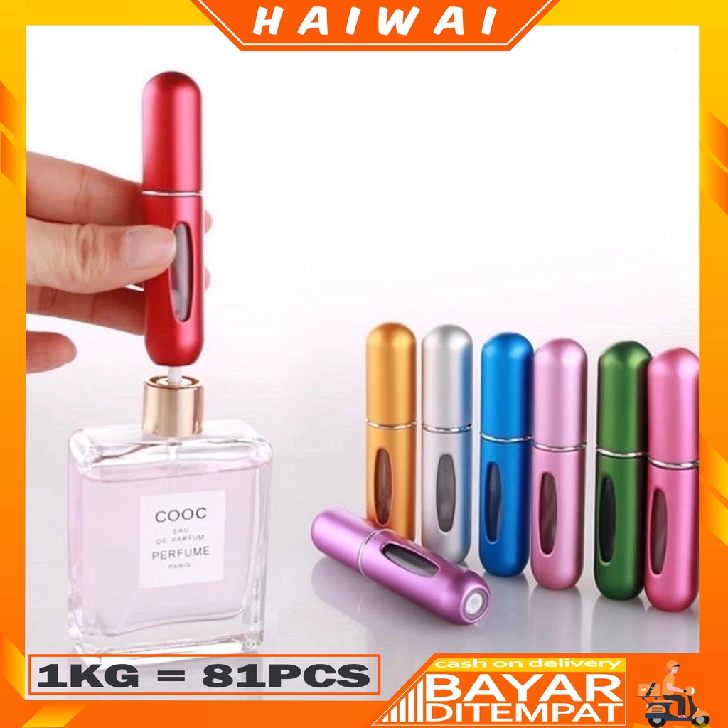 Jual HaiWai COD BOTOL PARFUM REFILL MINI PORTABLE UKURAN 5 ML/ BOTOL ...