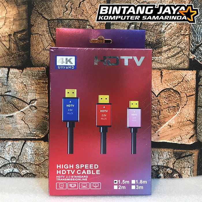 Jual Kabel HDMI HDTV 2.0 4K Ultra HD High Speed 1,5 Meter | Shopee ...