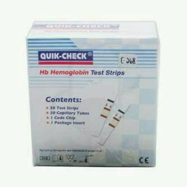 Jual STRIP QUIK-CHECK HB HEMOGLOBIN TEST STRIPS STRIP QUIK CHEK ...