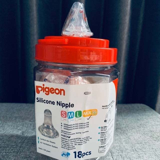Jual Pigeon Dot Ukuran S,M,L Silicone Nipple | Shopee Indonesia