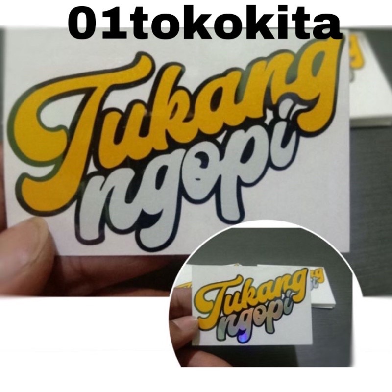 Jual Sticker cuting tukang ngopi sticker cutting stiker helm bodymotor ...