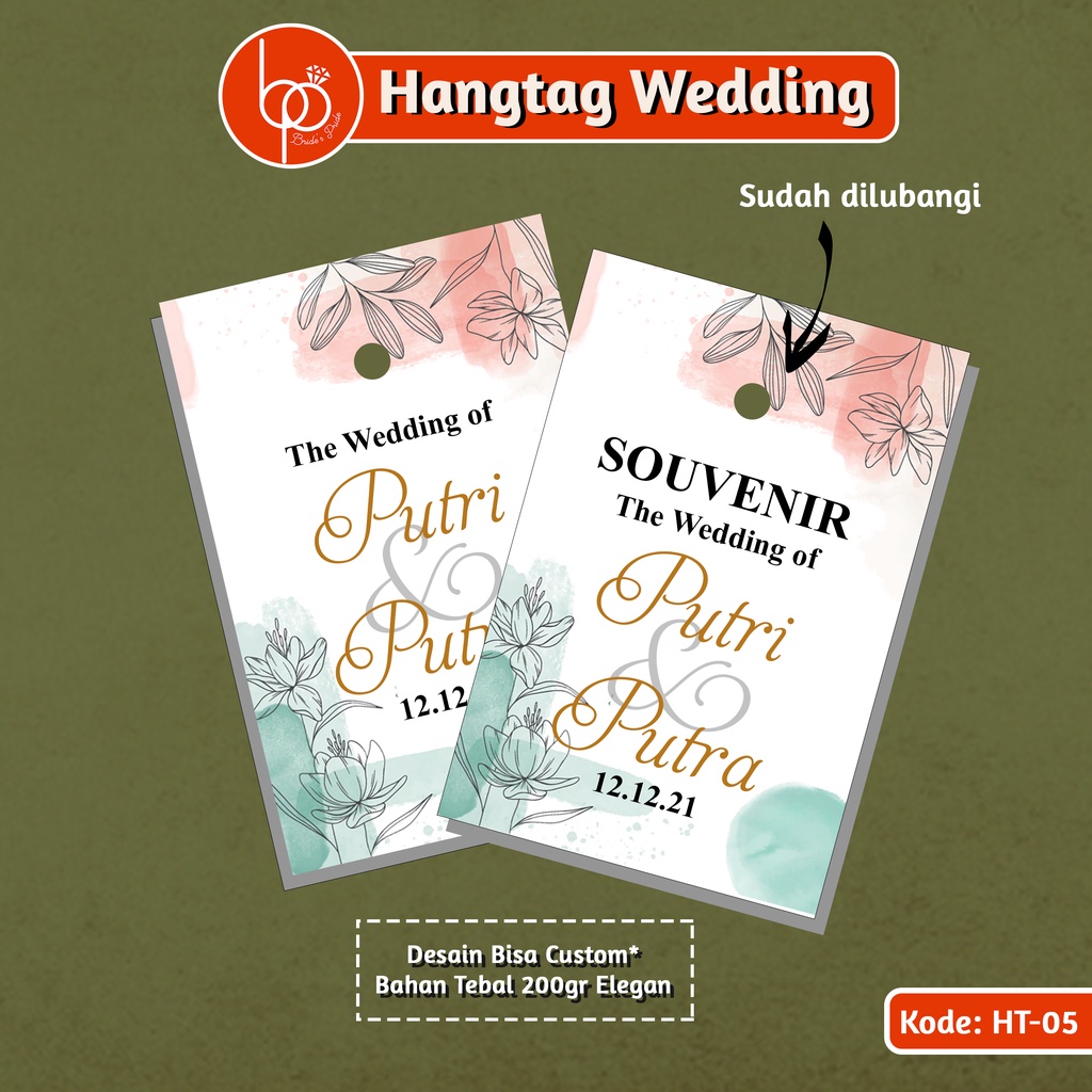 Jual Hang Tag Souvenir Wedding Pernikahan, Hangtag Label Ucapan ...