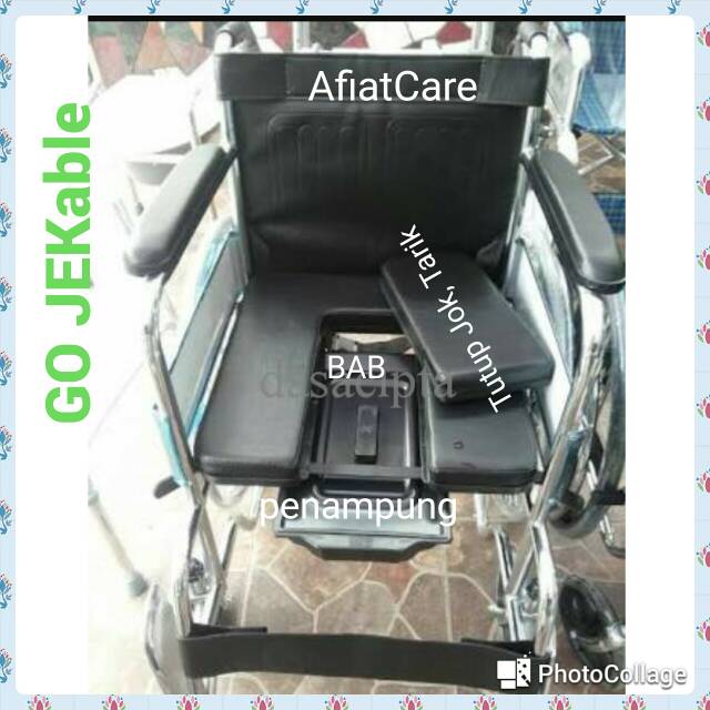 Jual Kursi Roda BAB 2 In 1 Commode Whelchair | Shopee Indonesia