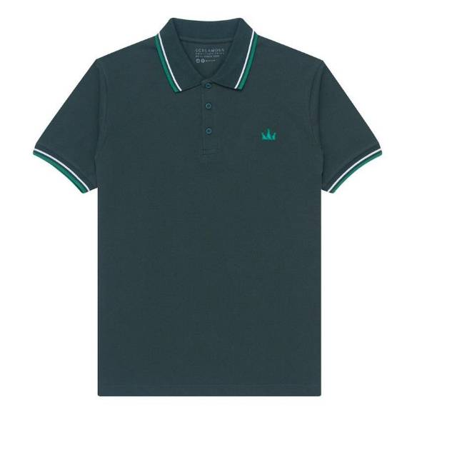Screamous polo shirt Crown Line Green Forest Original | Shopee Indonesia