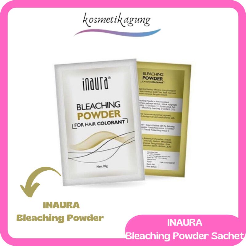 Jual INAURA Bleaching Powder 20gr | Sachet | | Shopee Indonesia
