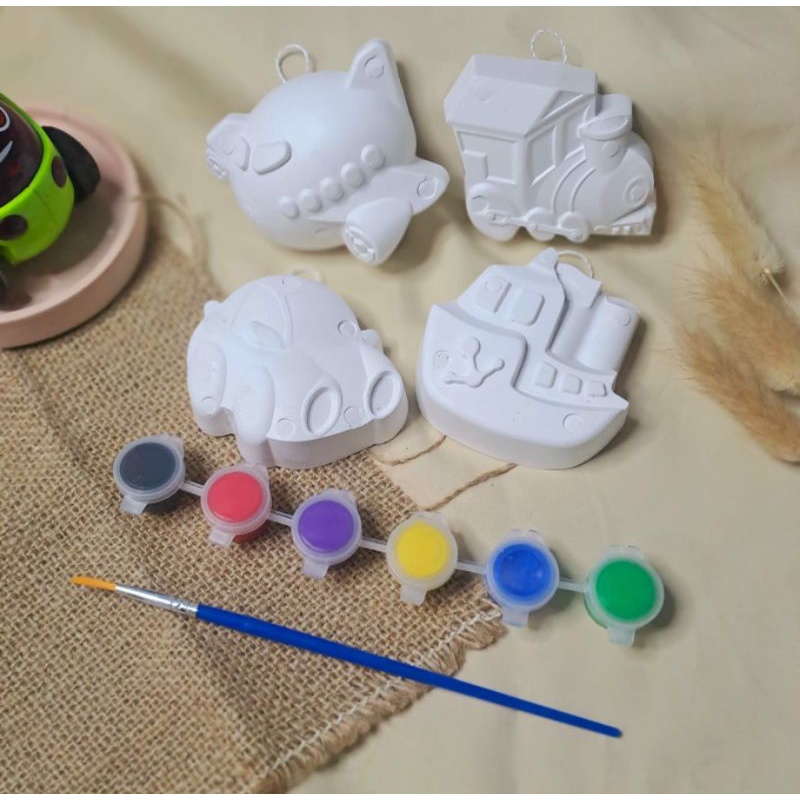 Jual Mainan anak patung lukis seri transportasi 1/ Mainan anak/ patung ...