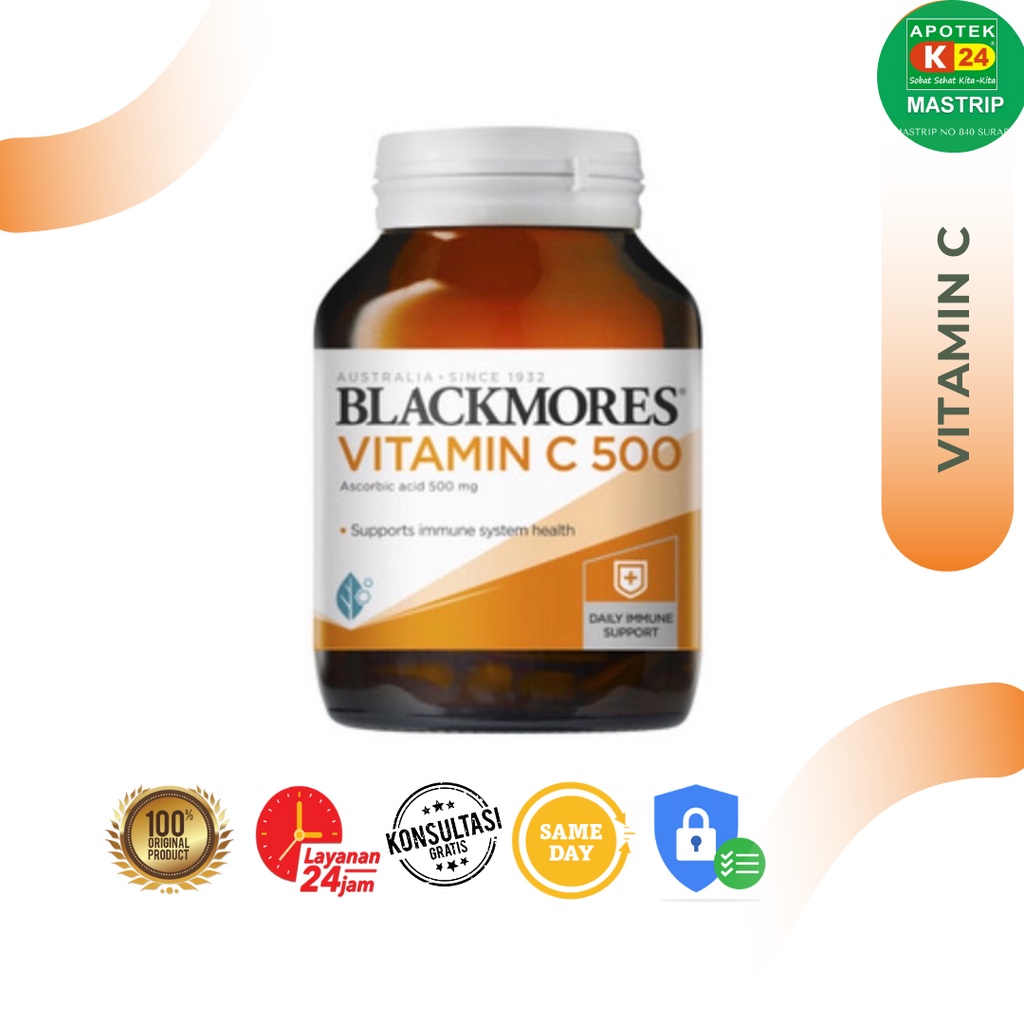 Jual Blackmores Vitamin C 500/ Isi 60 Tablet/ Vitamin Daya Tahan Tubuh Indonesia|Shopee Indonesia