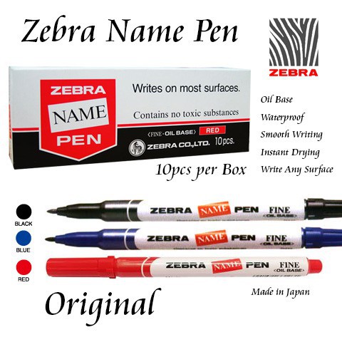 Jual Spidol Zebra Name Pen | Shopee Indonesia