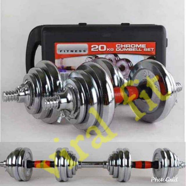 Jual Dumble Set / Barnel set Portable 20 kg | Shopee Indonesia