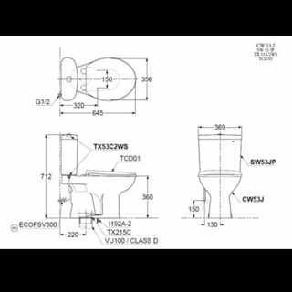 Jual PROMO CLOSED DUDUK TOTO CW 53 J/KLOSET DUDUK TOTO CW53J/TOTO ...
