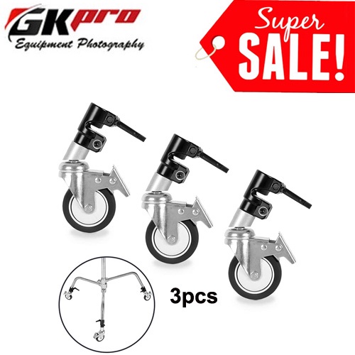 Jual Professional Swivel Caster Wheels / Roda For C Stand / Lightstand ...