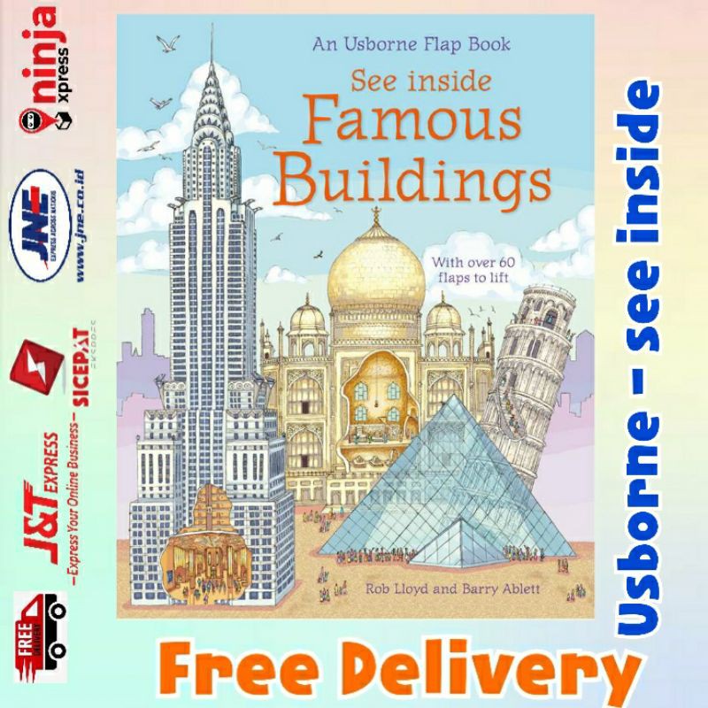 Jual An Usborne Flap Book See Inside Famous Buildings | Shopee Indonesia