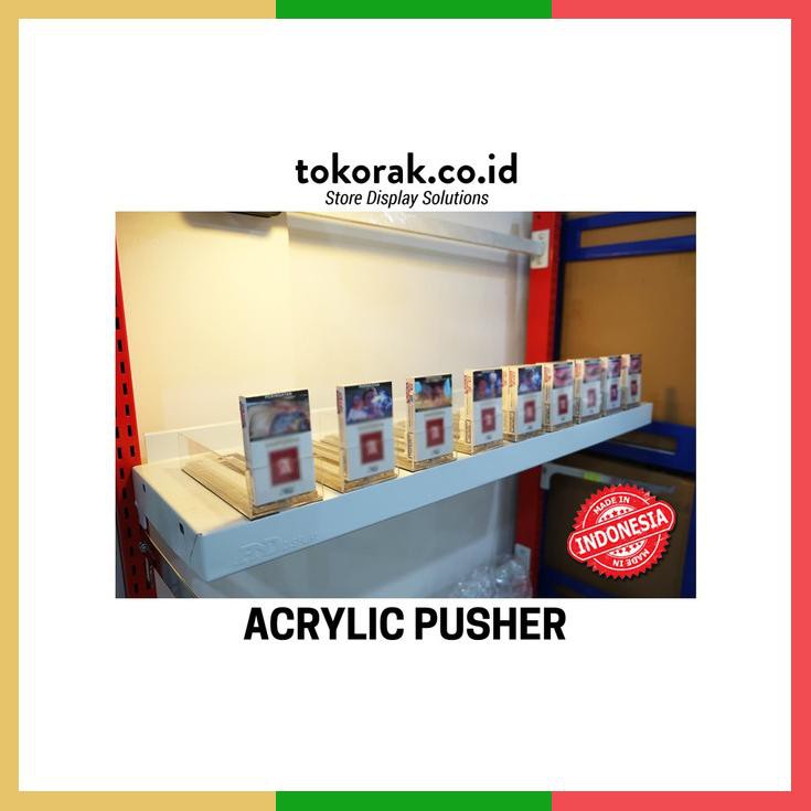 Jual Rak Rokok Acrylic Pusher Otomatis Toko Minimarket Supermarket ...