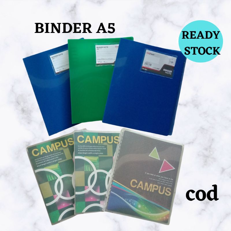 Jual Buku Binder A5 Polos Kuliah Binder Notebook Note Catatan A5 Campus ...