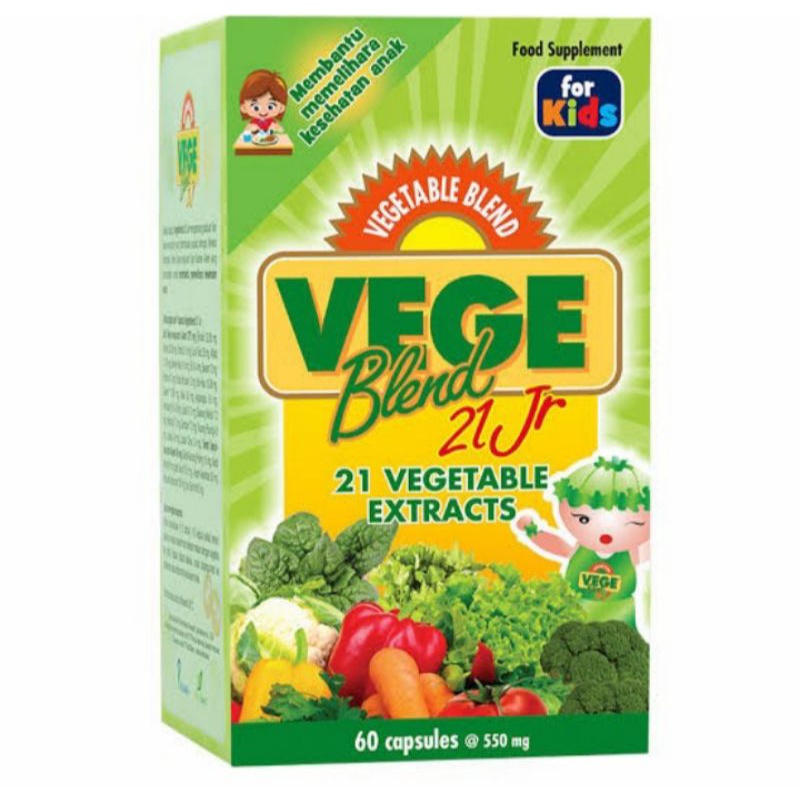 Jual Vegeblend 21 Junior isi 60 Kapsul / For Kids / Suplemen Makanan ...