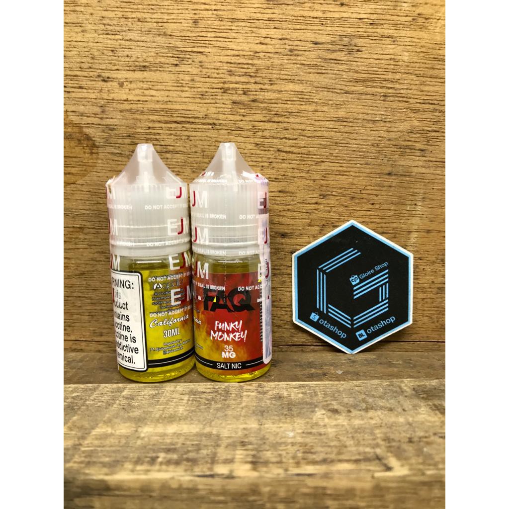 Jual Salt Nic EJM Faq Funky Monkey Strawberry Banana Kiwi 30ml 35mg ...