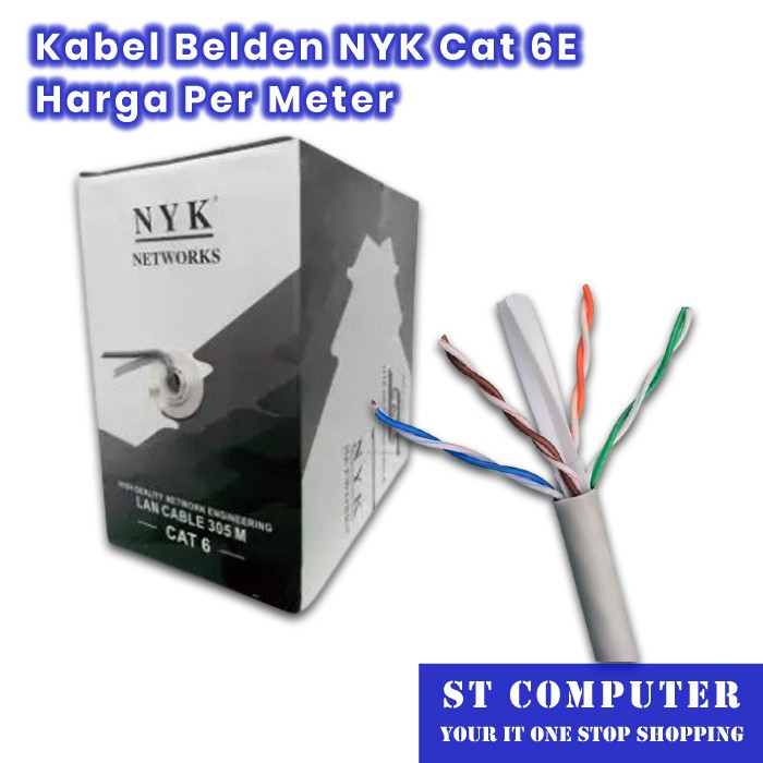 Jual Kabel Belden NYK Cat 6E Harga Per Meter | Shopee Indonesia