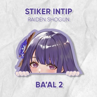 Jual Stiker Intip Raiden Shogun Baal Genshin Impact Anime Sticker ...