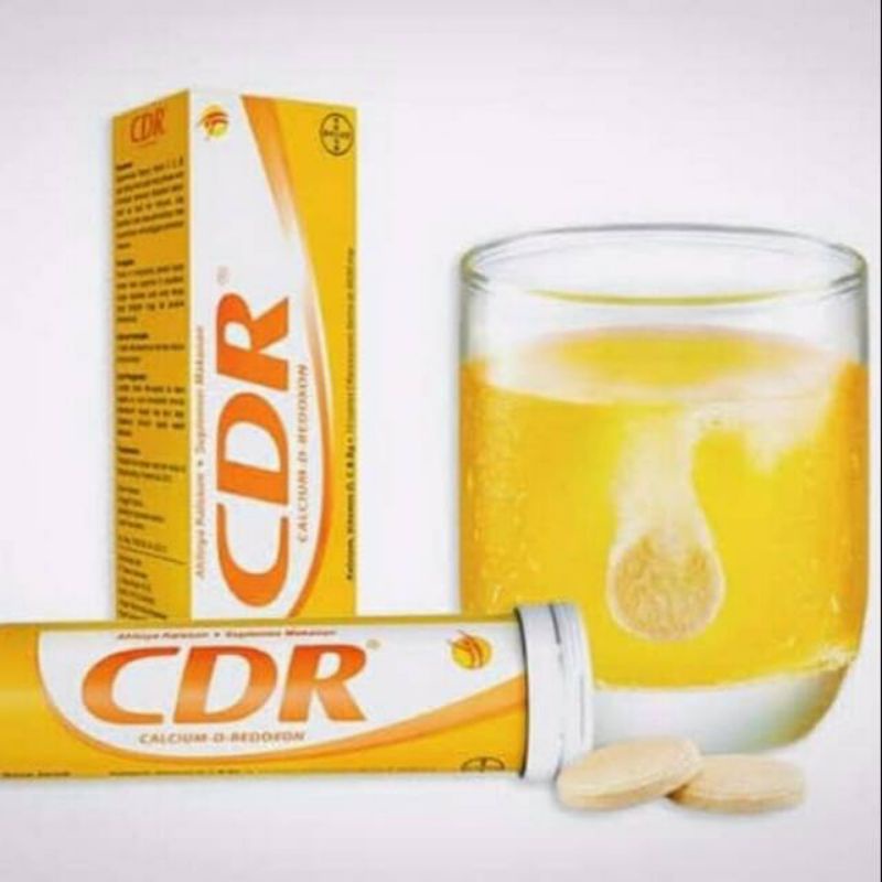 Jual CDR suplemen kalsium rasa jeruk 10 tablet | Shopee Indonesia
