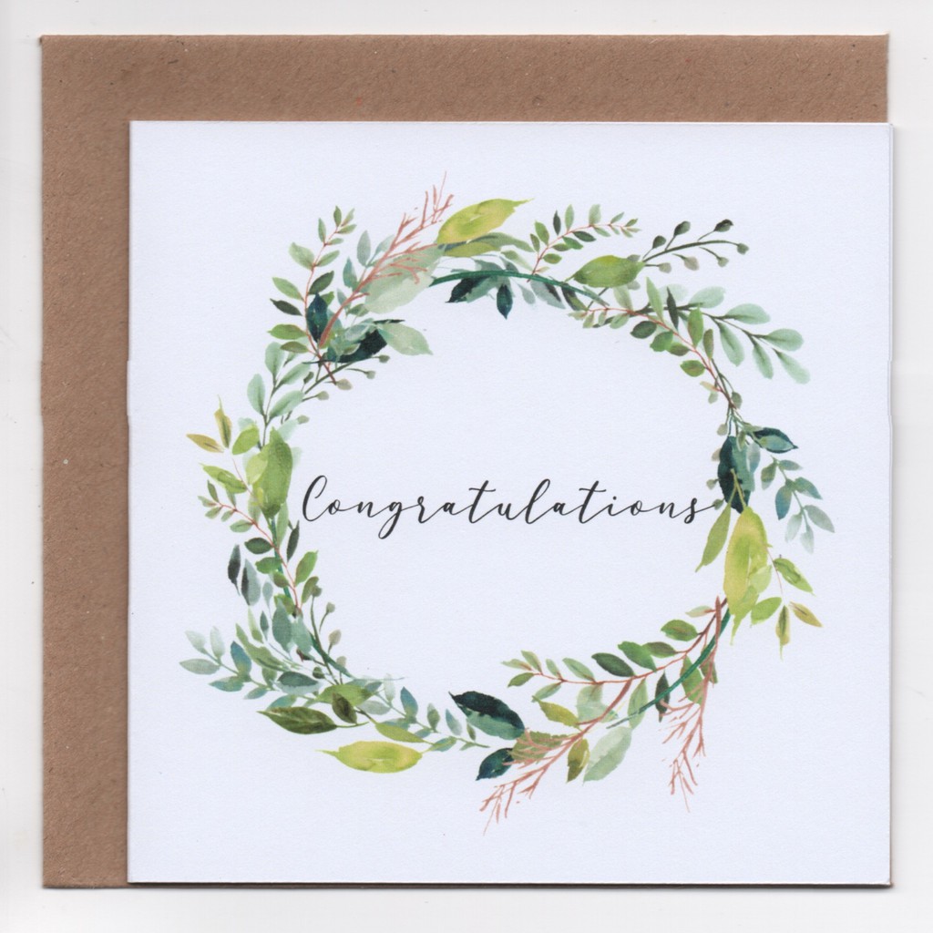 Jual Kartu Ucapan Selamat/Congratulations | Floral | Folded Indonesia ...