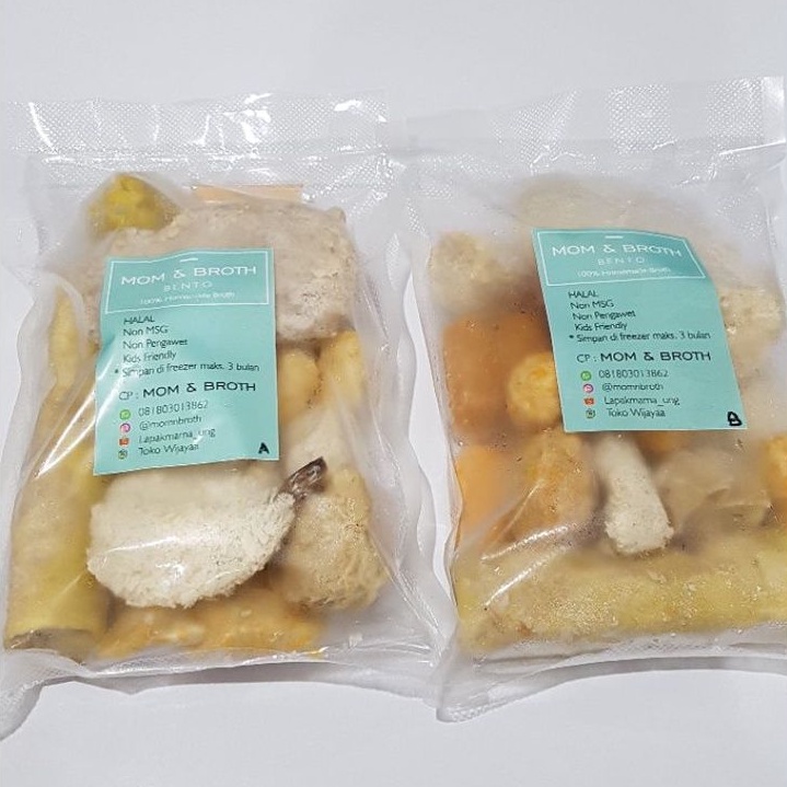 Jual Paket icip bento Mom & Broth / mix bento / frozen food campur ...