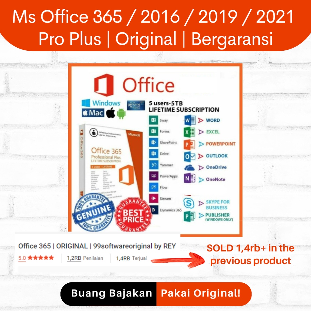 Harga Ms Office 365 Original Terbaru November 2022 |BigGo Indonesia