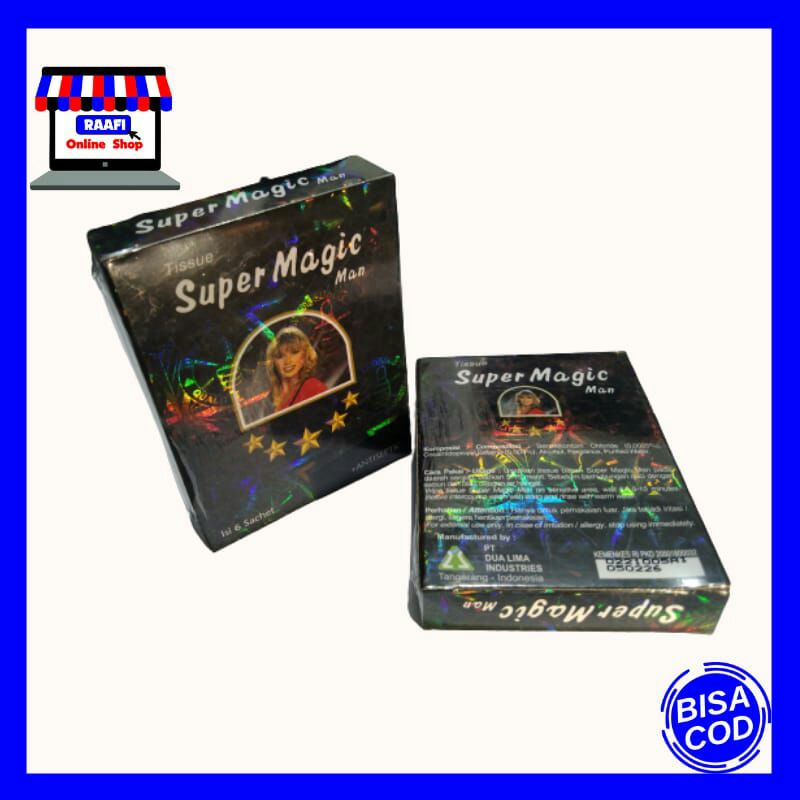 Jual TISSUE SUPER MAGIC MAN 1 BOX ( 6 SACHET ) | Shopee Indonesia