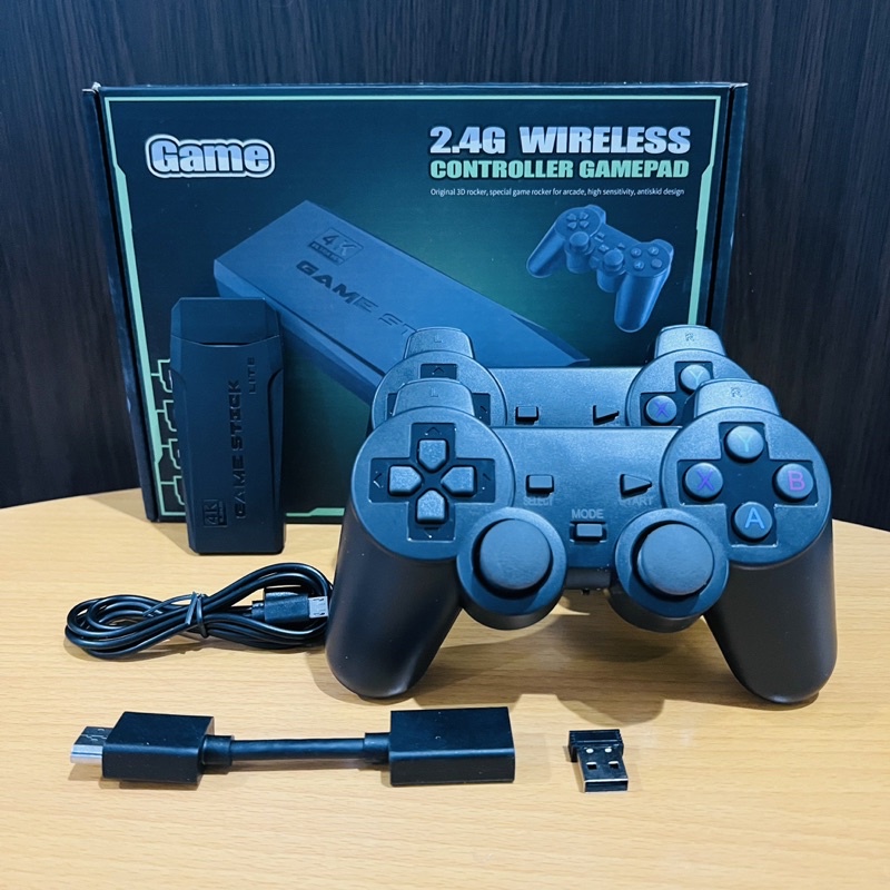Jual Game Stick 4K Game Console Wireless Gamepad HDMI TV Retro Video ...
