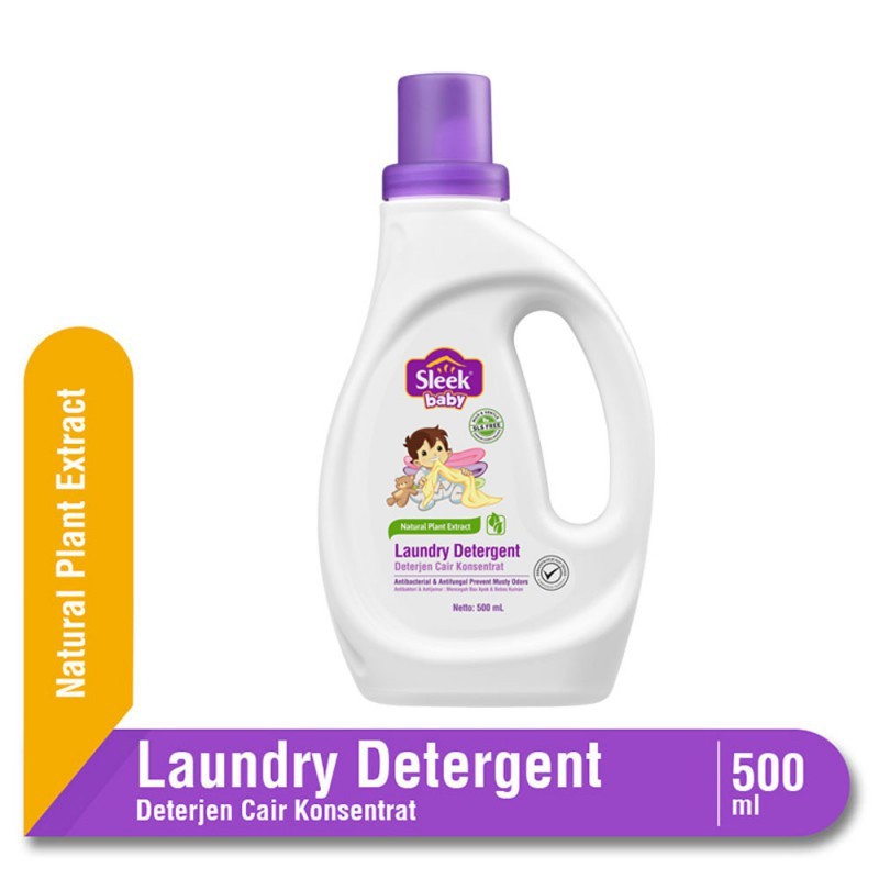 Jual Sleek Baby Laundry Liquid Detergent Deterjen Cair 500ml 500 ml ...