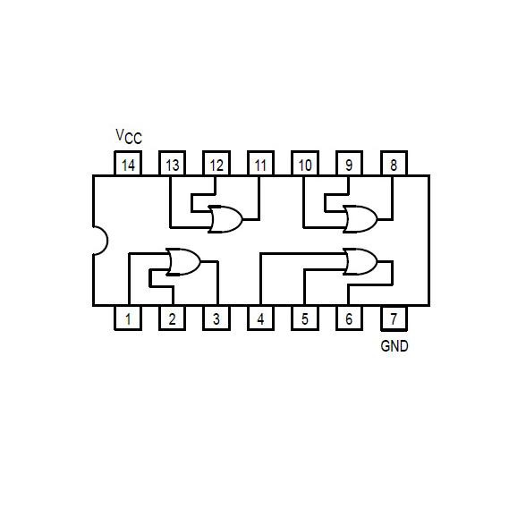 Jual 74Ls32 74 32 Quadruple 2-Input Positive-Or Gates Dip 14 Pin ...