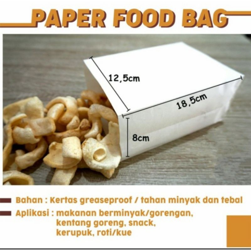 Jual Paper Food Bag / Kantong Kertas Makanan / Kertas Packing Makanan ...