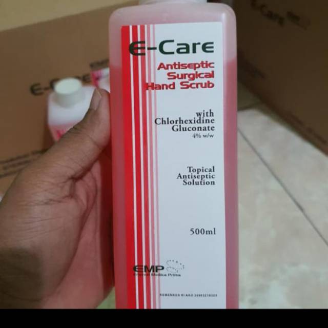 Jual E-care antiseptic surgical hand scrub 500 ml | Shopee Indonesia