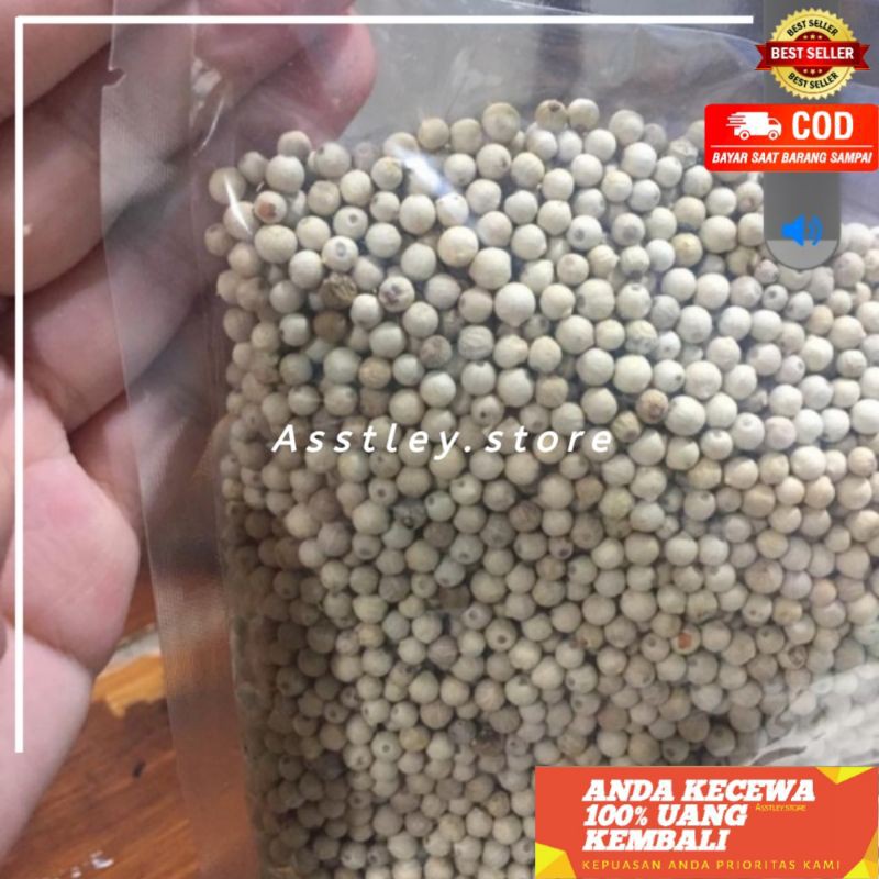 Jual Lada Putih Murni Asli Merica Bumbu Dapur Rempah 1 KG | Shopee ...