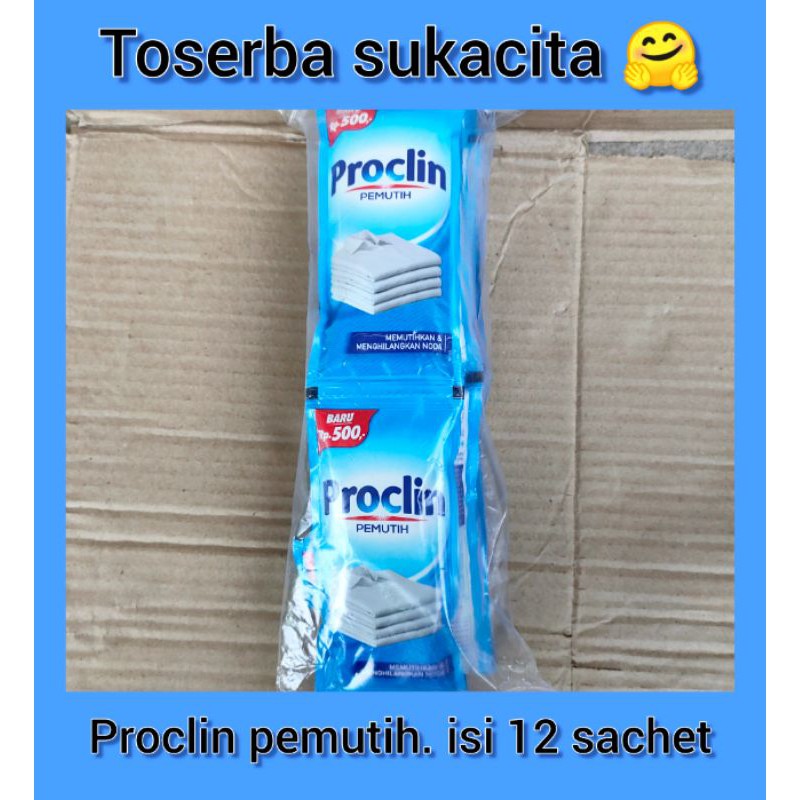Jual Proclin Pemutih . 12 sachet ( 30 mL ) | Shopee Indonesia