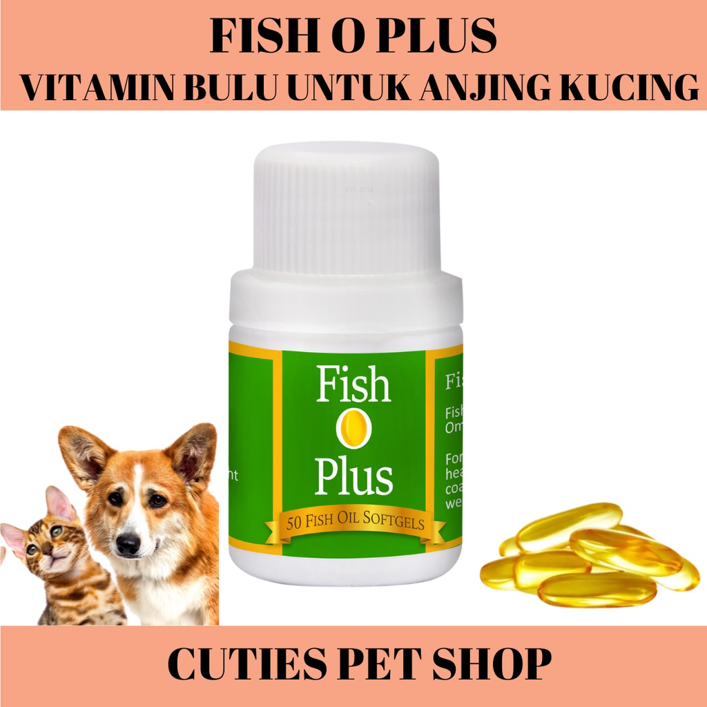 Jual FISH O PLUS / MINYAK IKAN ANJING KUCING VITAMIN SUPLEMEN NUTRISI ...