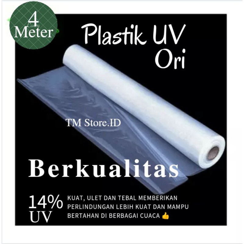 Jual Plastik UV LEBAR 4 Meter TEBAL 170 Micron Transparan Promo !! | Shopee Indonesia