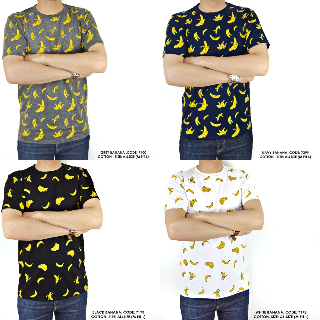 BAJU KAOS COWOK PRIA MOTIF BANANA PISANG | Shopee Indonesia BAJU KAOS COWOK PRIA MOTIF BANANA PISANG | Shopee Indonesia