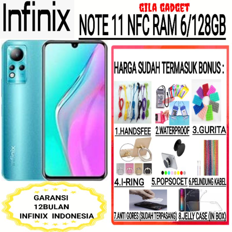 INFINIX NOTE 11 NFC RAM 6/128GB ORIGINAL | Lazada Indonesia