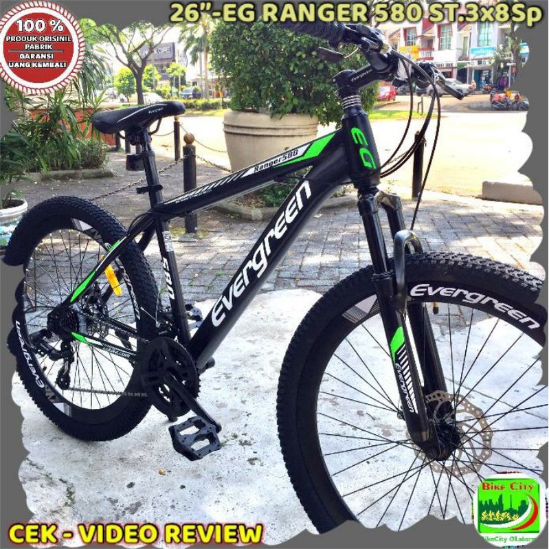 Jual Sepeda Gunung mtb 26 inch EVERGREEN RANGER580 ST.3X8SP Indonesia ...