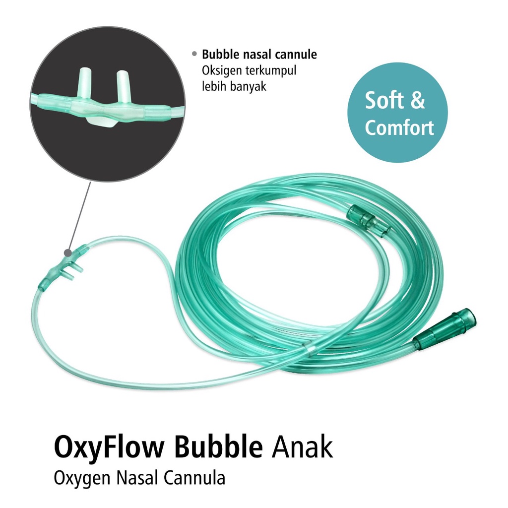 Jual Oxyflow Bubble Nasal Canule Oxygen Selang Oksigen Anak Besmed OJM ...