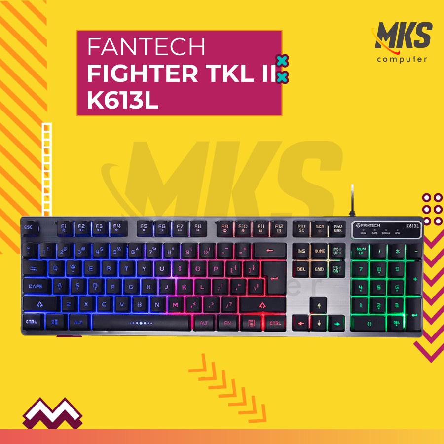 Jual FANTECH FIGHTER II K613L full size edition gaming keyboard - Black ...