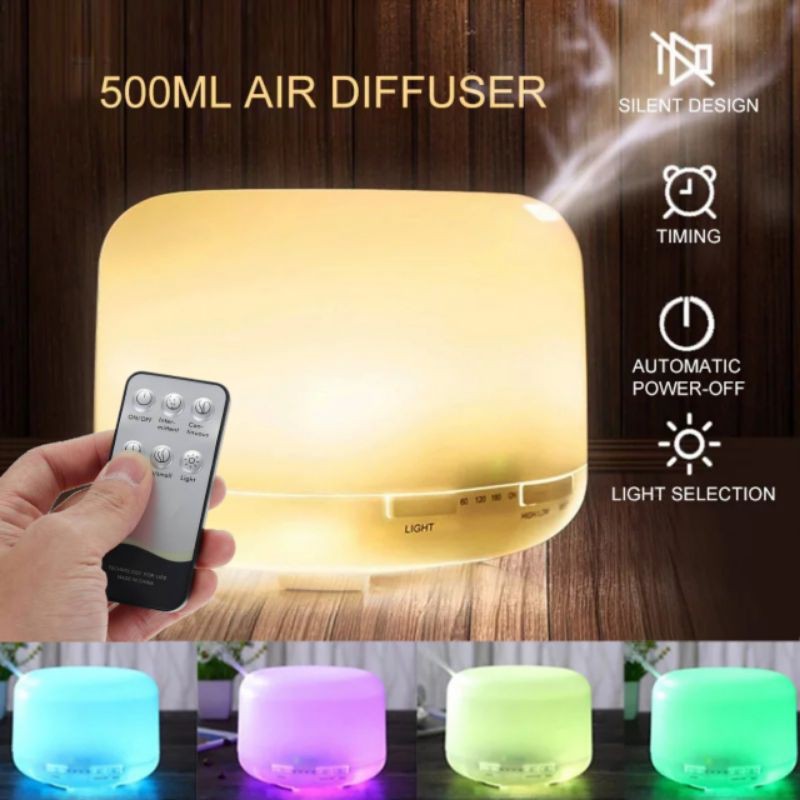 Jual Humidifier Diffuser Aromatherapy Remote Ultrasonic Pengharum ...