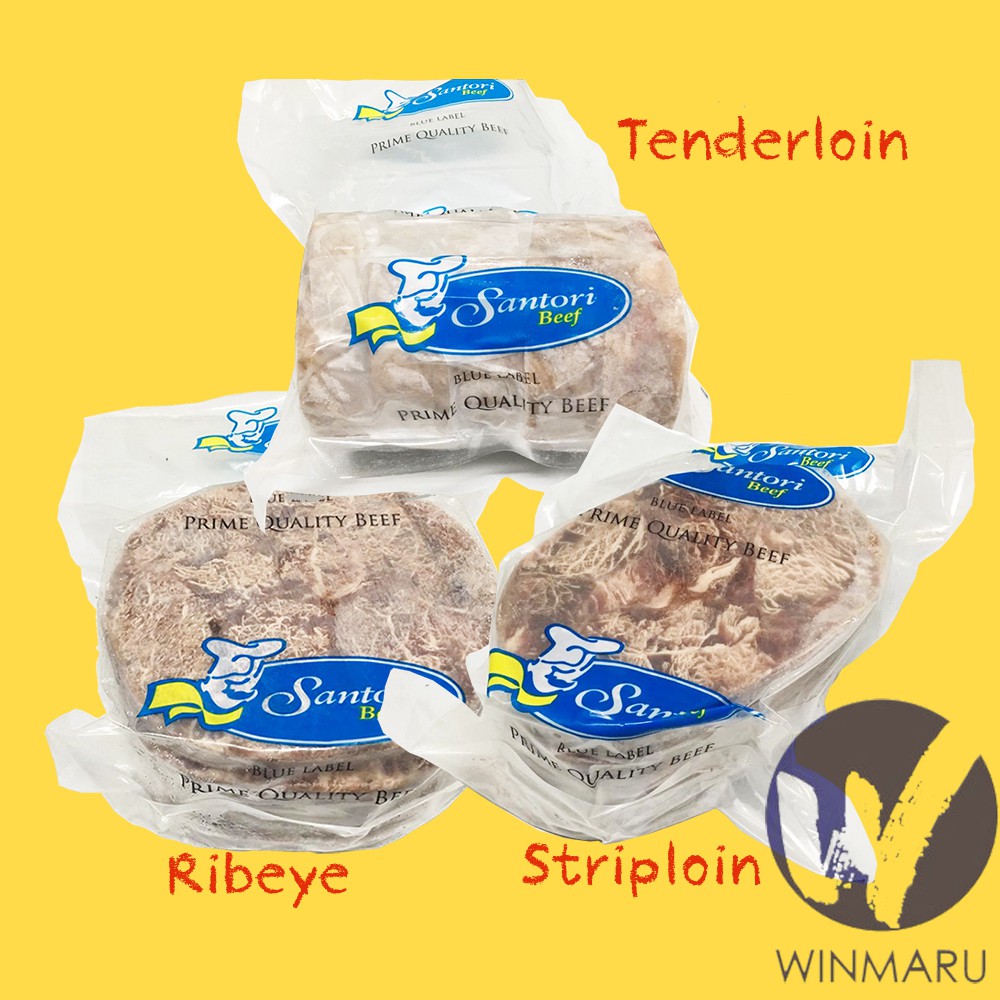 Jual Santori Blue Label Wagyu 1 Kg - 800 gr Tenderloin Striploin Ribeye ...