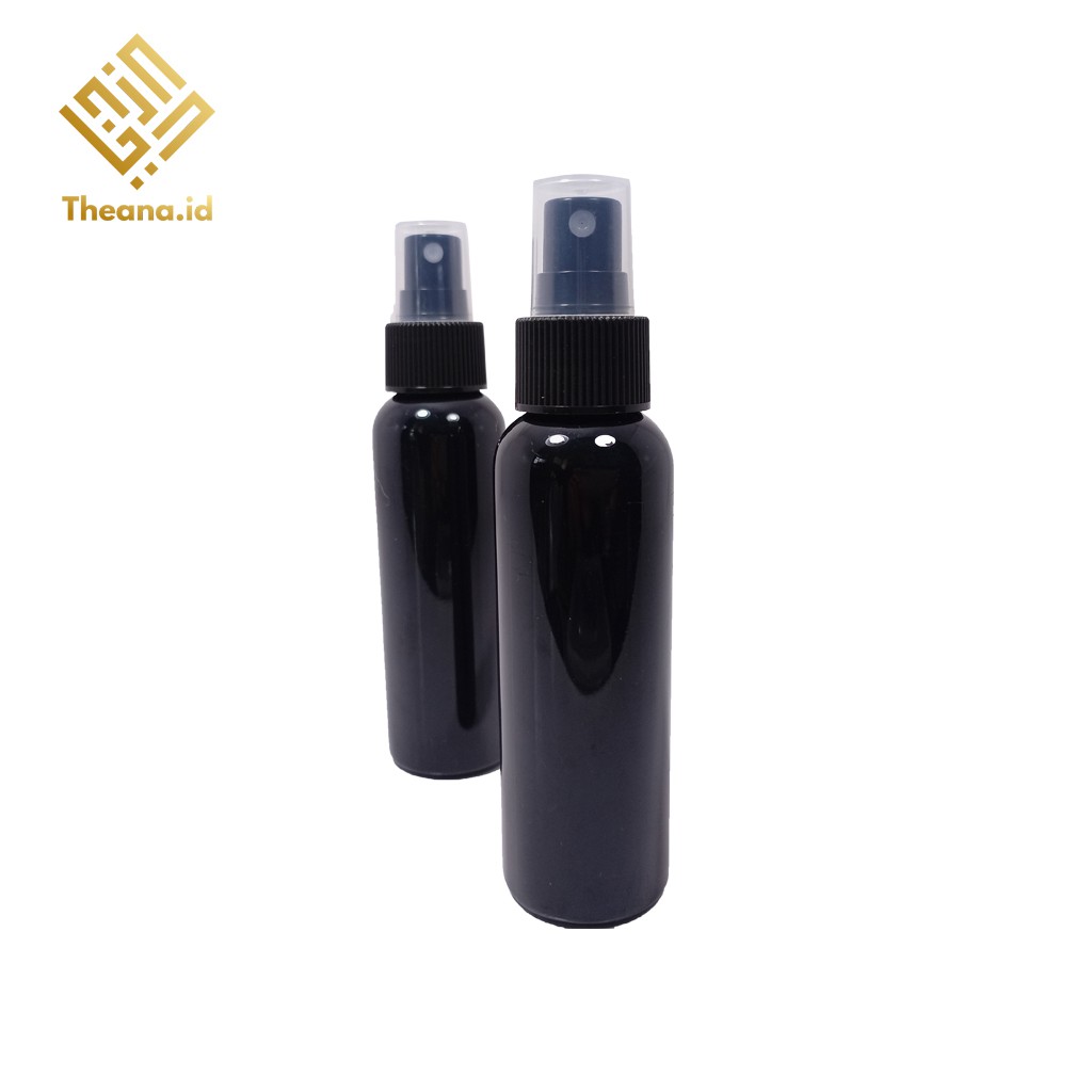 Jual Botol Spray 100ml Plastik Sprai Semprot 100 ml Pet Warna HITAM ...