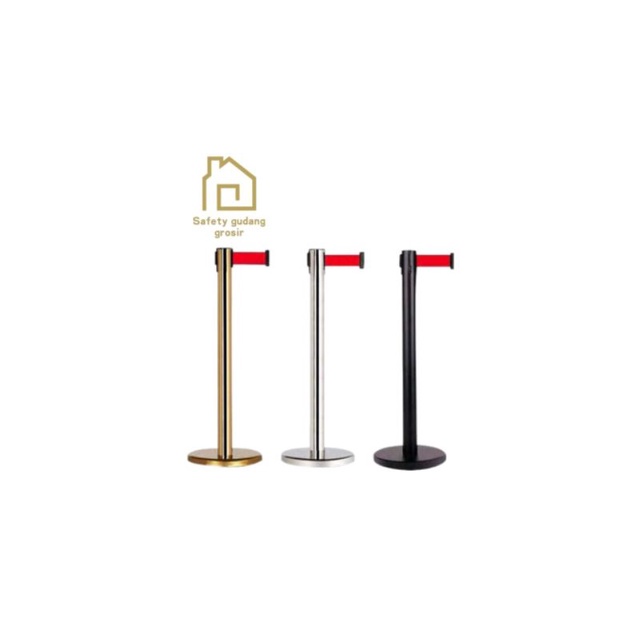 Jual Standing Barrier Tiang Antrian Railing Stand Pembatas Antrian ...